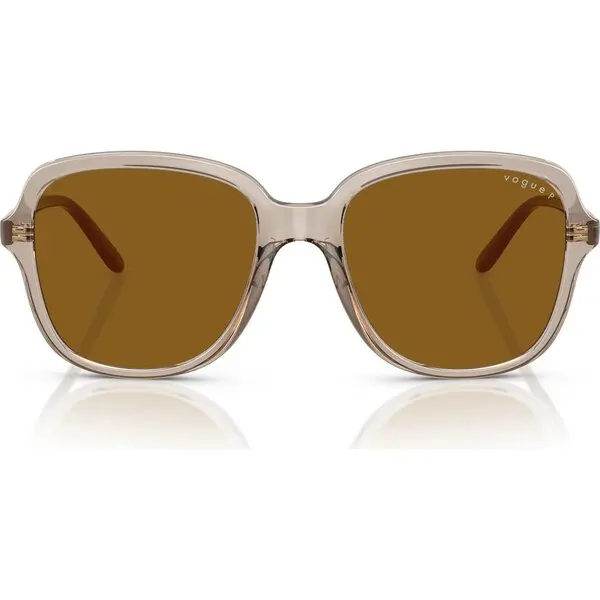 VOGUE 53mm Polarized Square Sunglasses - Caramel Polarized