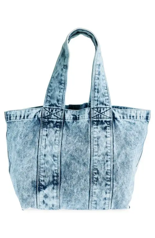 ALLSAINTS Izzy Denim Tote - Bleached Blue