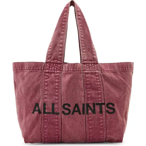ALLSAINTS Izzy Denim Tote - Raspberry Pink
