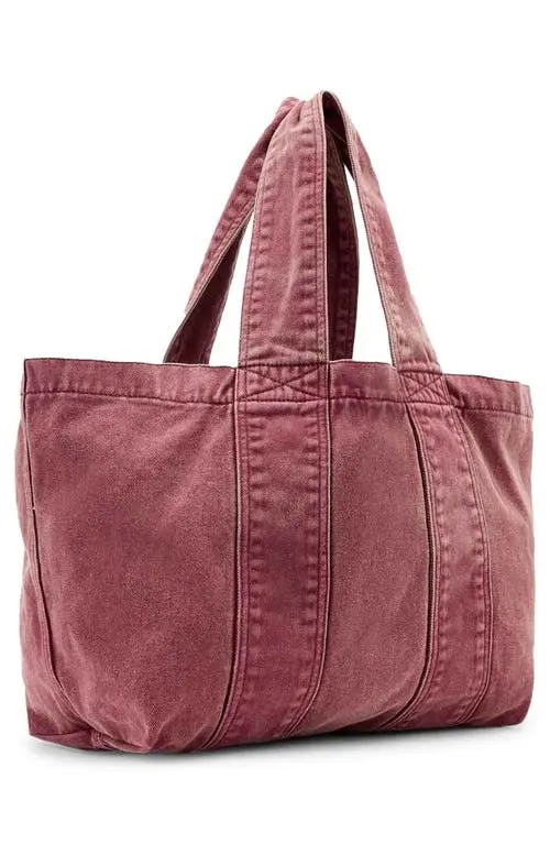 ALLSAINTS Izzy Denim Tote - Raspberry Pink
