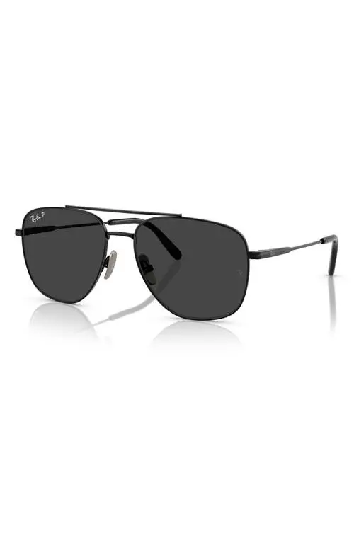 Ray-ban 59mm Polarized Sunglasses - Black