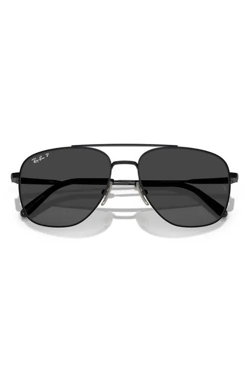 Ray-ban 59mm Polarized Sunglasses - Black