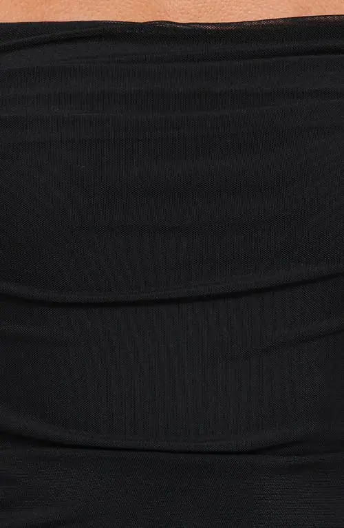 PETAL & PUP Eira Ruched Sleeveless Maxi Dress - Black