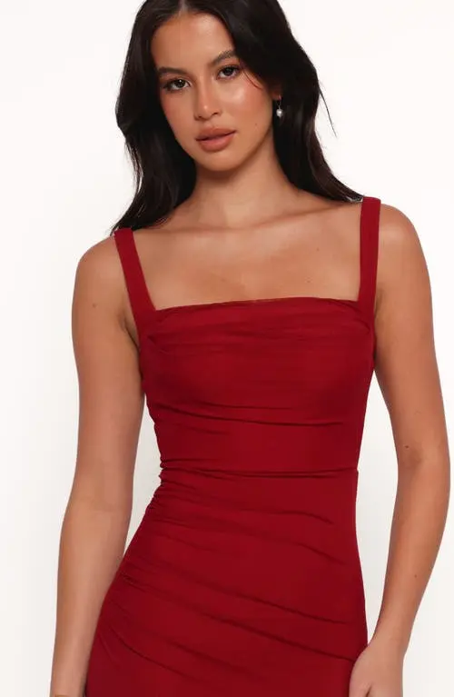 PETAL & PUP Eira Ruched Sleeveless Maxi Dress