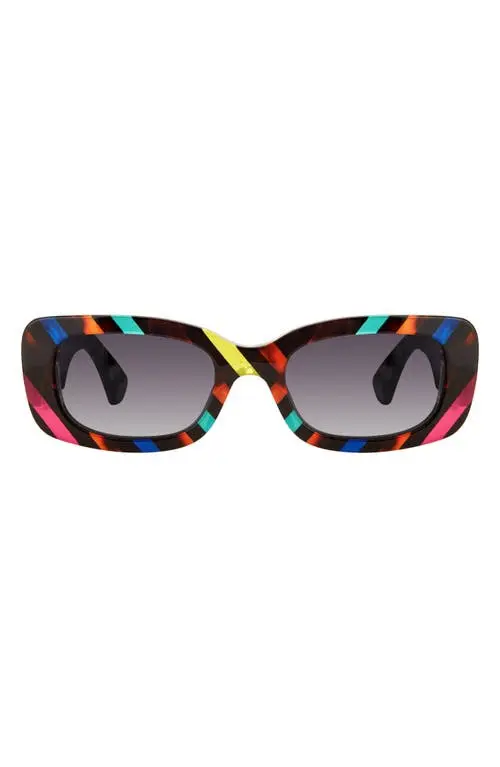 Kurt Geiger Rectangular Sunglasses - Rainbow/ Smoke