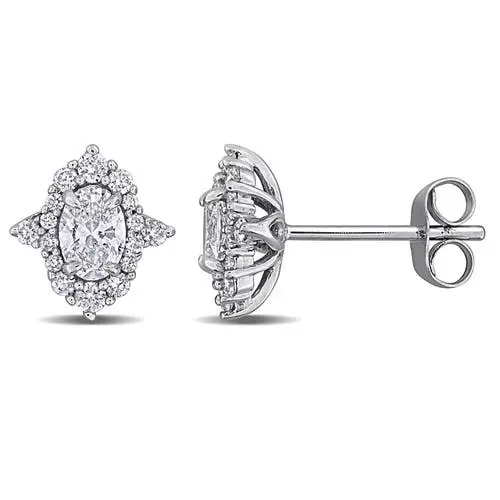JULIANNA B. Lab-grown Diamond Stud Earrings - White Gold