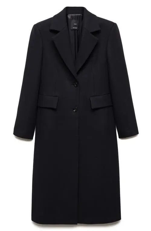 Mango Structured Virgin Wool-blend Coat