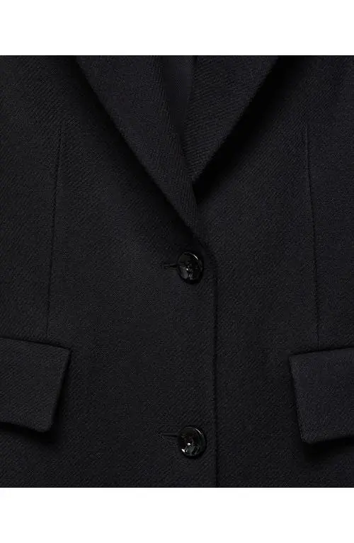 Mango Structured Virgin Wool-blend Coat