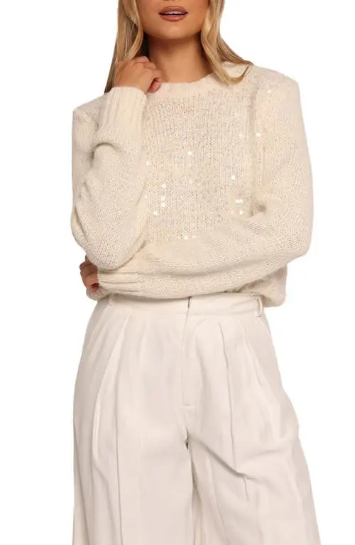 PETAL & PUP Medora Sequin Sweater