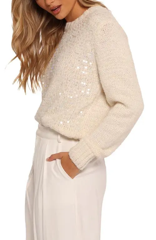 PETAL & PUP Medora Sequin Sweater