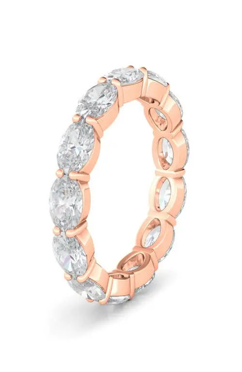 HAUTECARAT 18k Gold Lab Grown Diamond Eternity Ring - 14k Rg