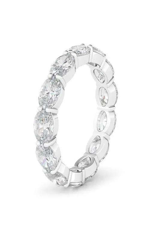 HAUTECARAT 18k Gold Lab Grown Diamond Eternity Ring - 2.73 Ctw White Gold