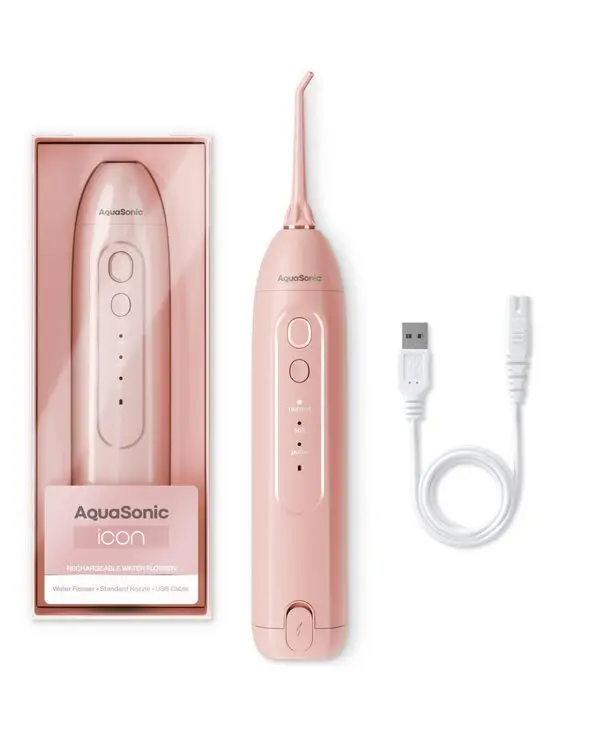 AQUASONIC Icon Electric Water Flosser - Pink