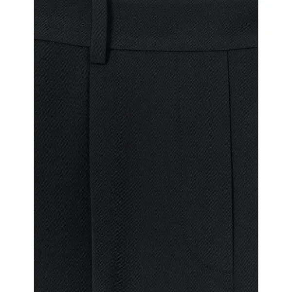 REISS Eden Wide-leg Twill Trousers - Navy