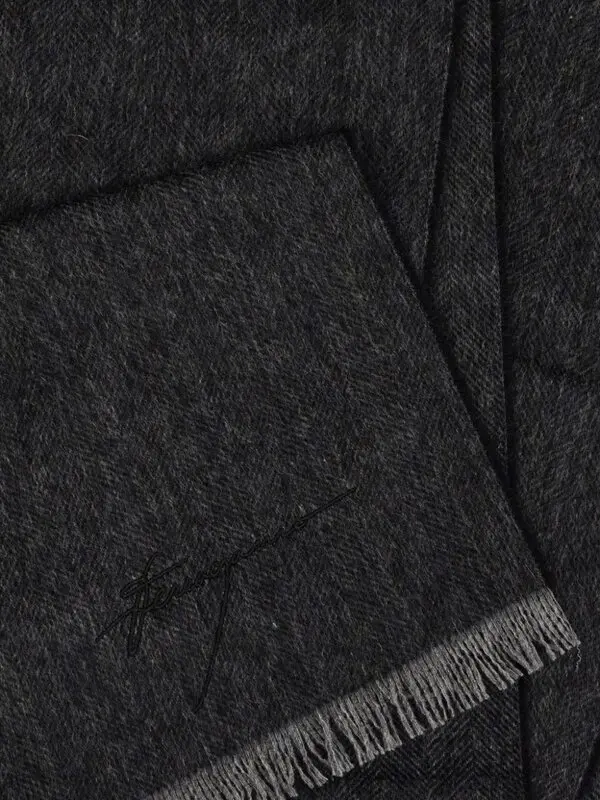 FERRAGAMO Chevron Scarf - Grey