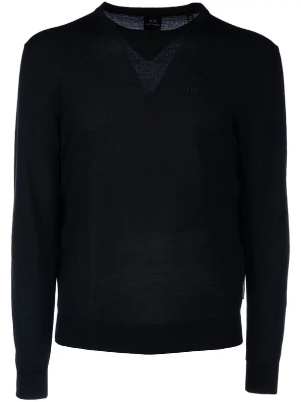 Armani Exchange Crew-neck Sweater - Black