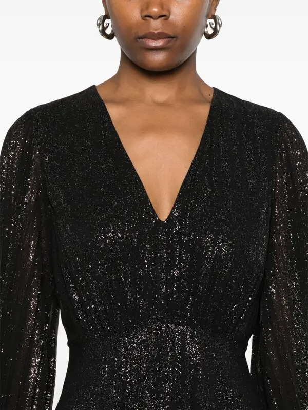 slim fit dress slacks Petal & Pup Women's Kelly Long Sleeve Sequin Mini Dress main image 1