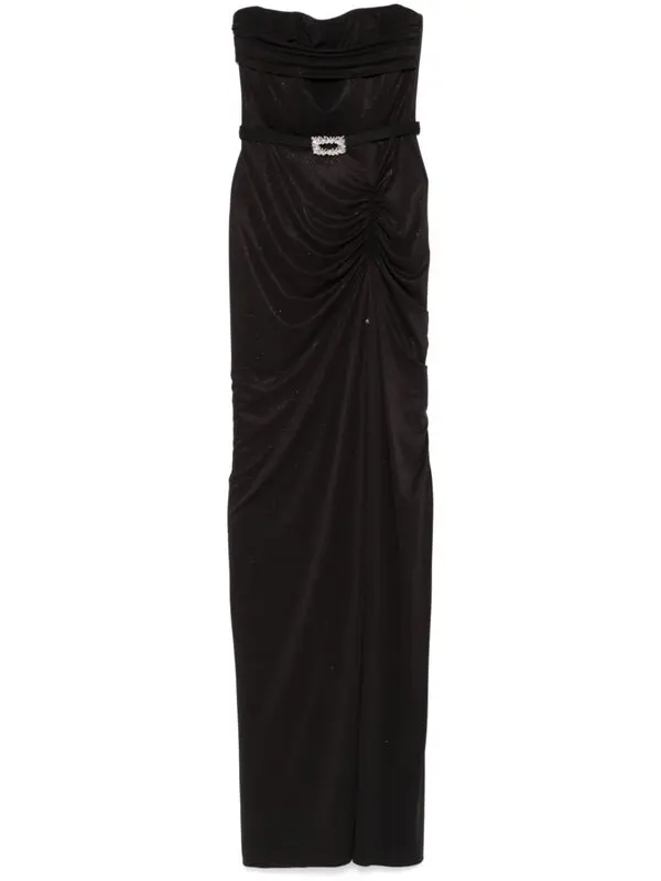 NISSA Corset-style Sleeveless Maxi Dress