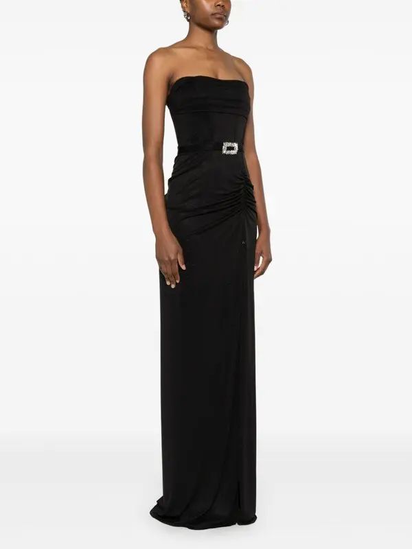 NISSA Corset-style Sleeveless Maxi Dress