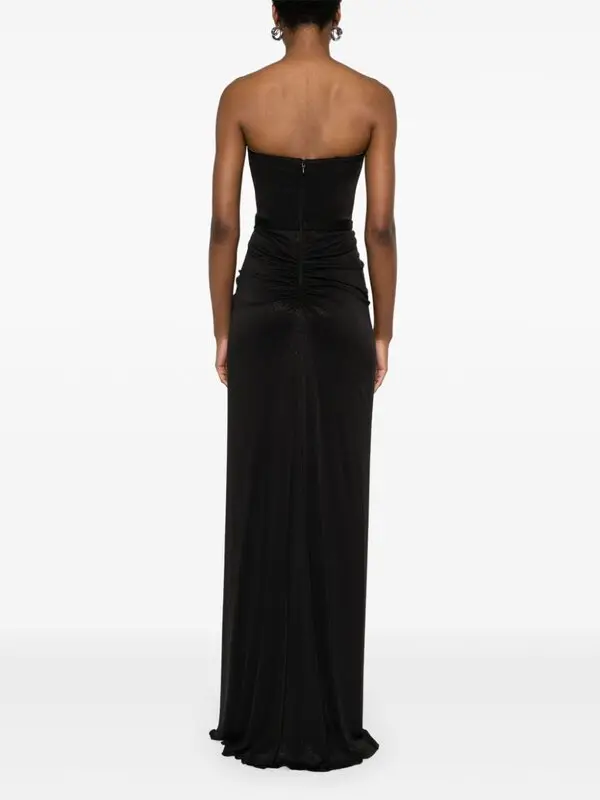 NISSA Corset-style Sleeveless Maxi Dress