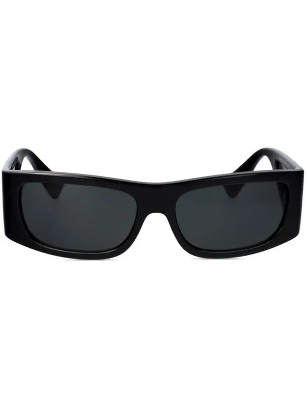 Versace Logo-lettering Sunglasses - Black