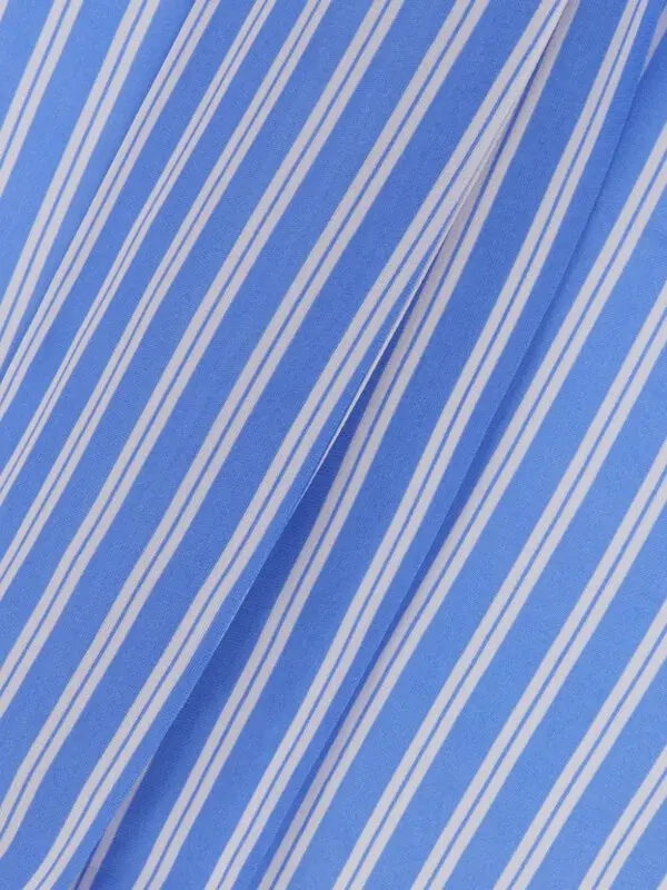 Michael Kors Striped Silk Blend Blouse