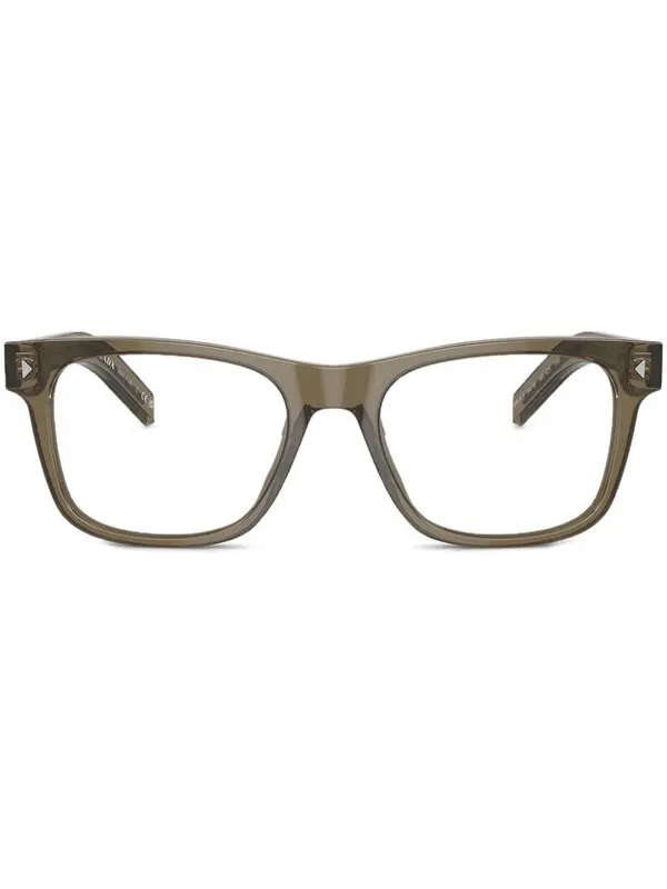 Prada Full Rim Eyeglasses - Brown