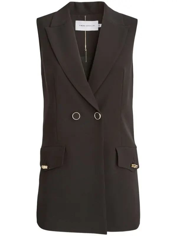 SIMONA CORSELLINI Sleeveless Blazer