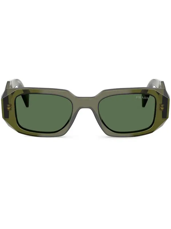 Prada Rectangle-frame Sunglasses - Green