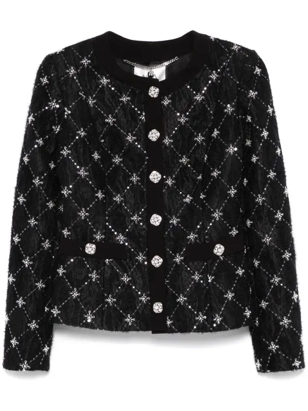 NISSA Embroidered Jacquard Jacket