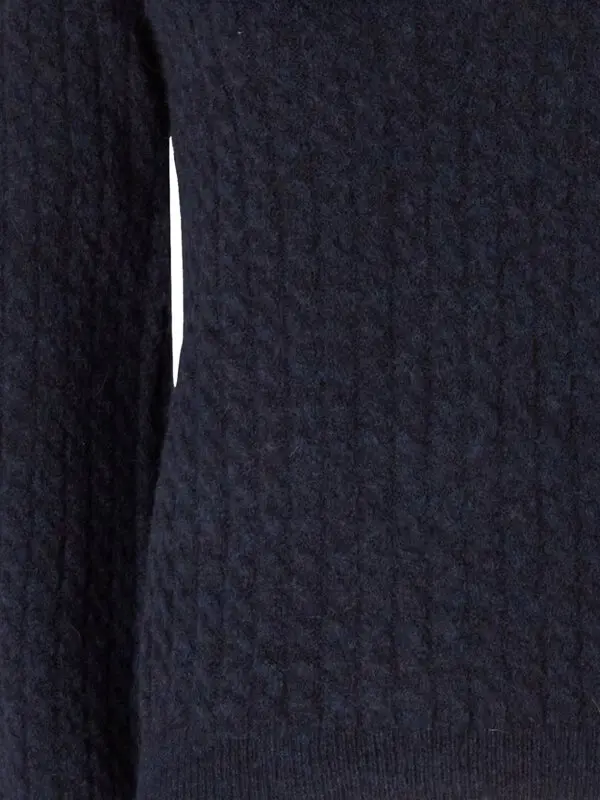 BALLANTYNE Cable-knit Jumper - Blue