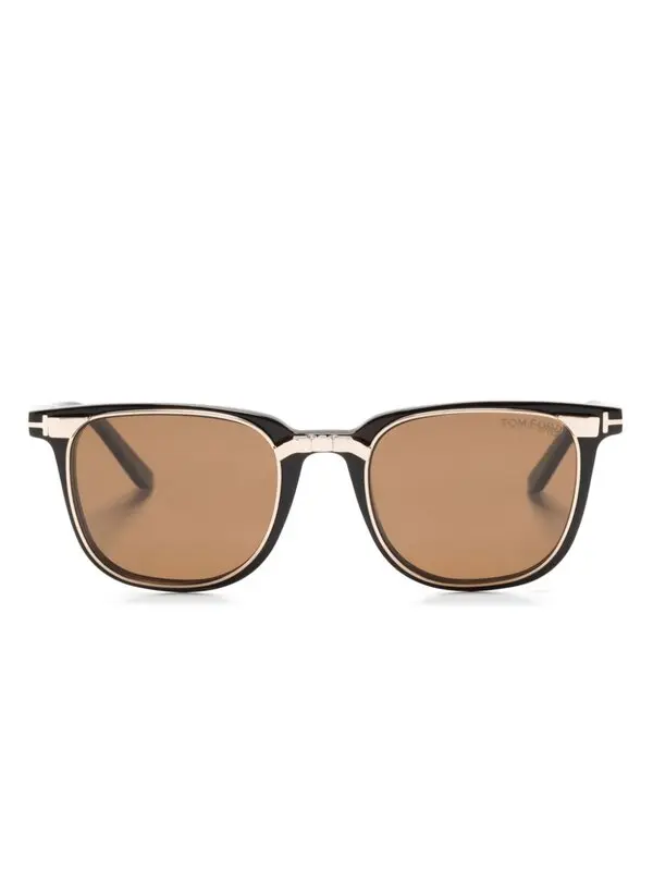 TOM FORD Square-frame Glasses - Brown