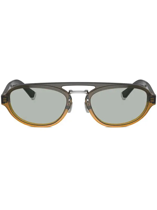 Brunello Cucinelli Oval Frame Sunglasses - Grey
