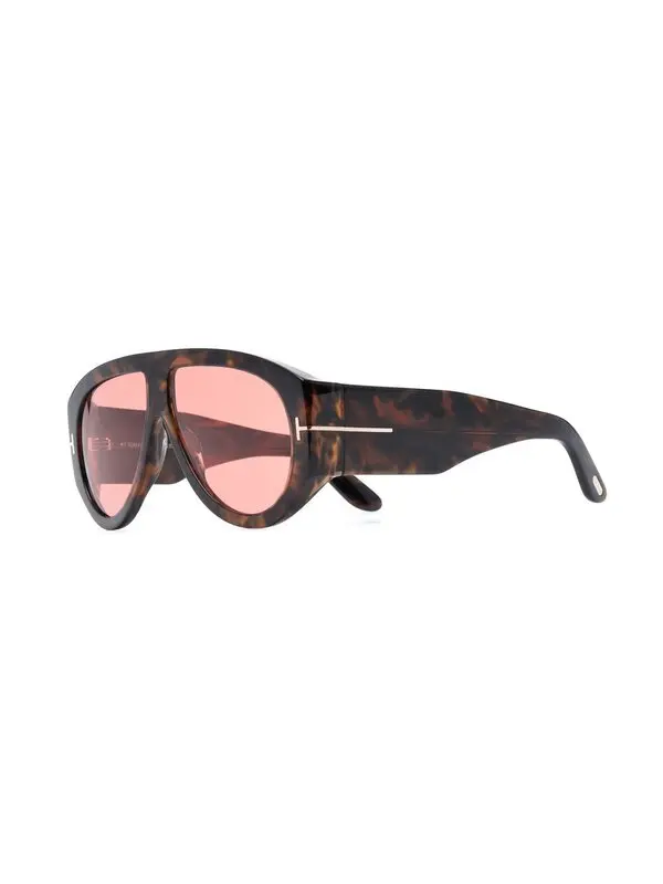 TOM FORD Bronson Pilot-frame Sunglasses - Brown