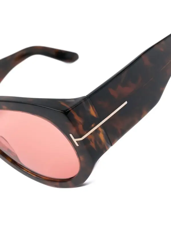 TOM FORD Bronson Pilot-frame Sunglasses - Brown