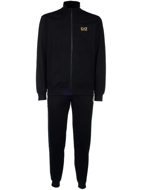 EA7 Cotton Core Identity Tracksuit - Black