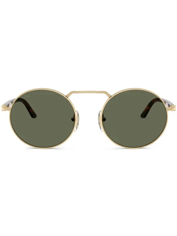 Persol Round Frame Sunglasses - Gold