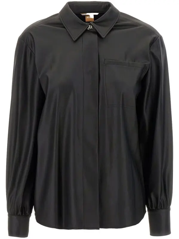 Hugo Faux-leather Shirt