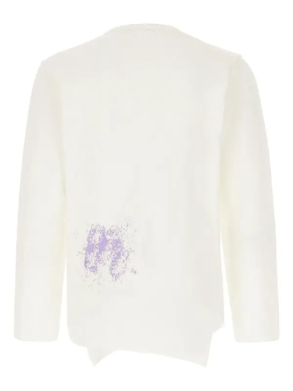 Comme Des Garçons Spray-paint Effect Sweater