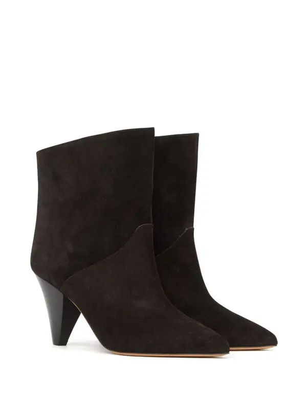 Isabel Marant Étoile 75mm Loline Suede Boots - Black