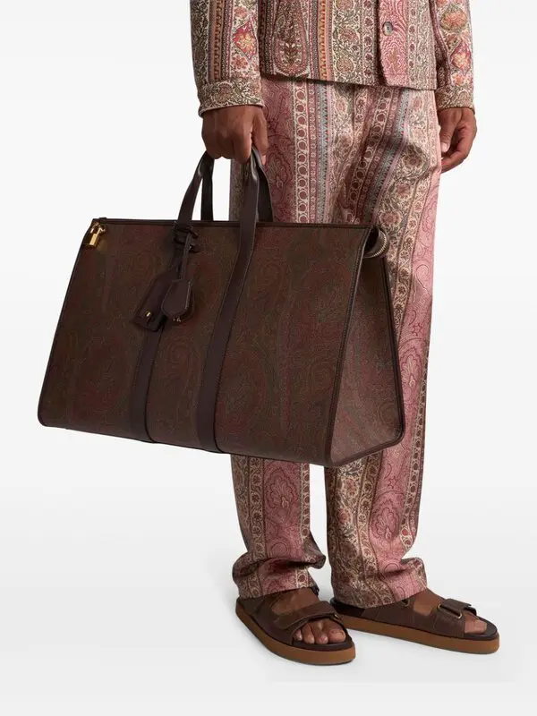 Etro Paisley Print Travel Bag - Brown