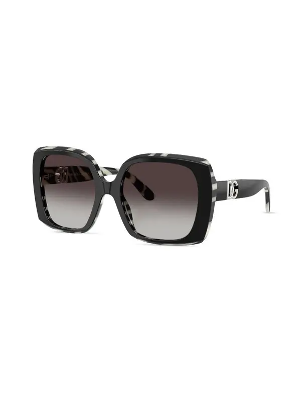 Dolce & Gabbana Zebra-print Square-frame Sunglasses