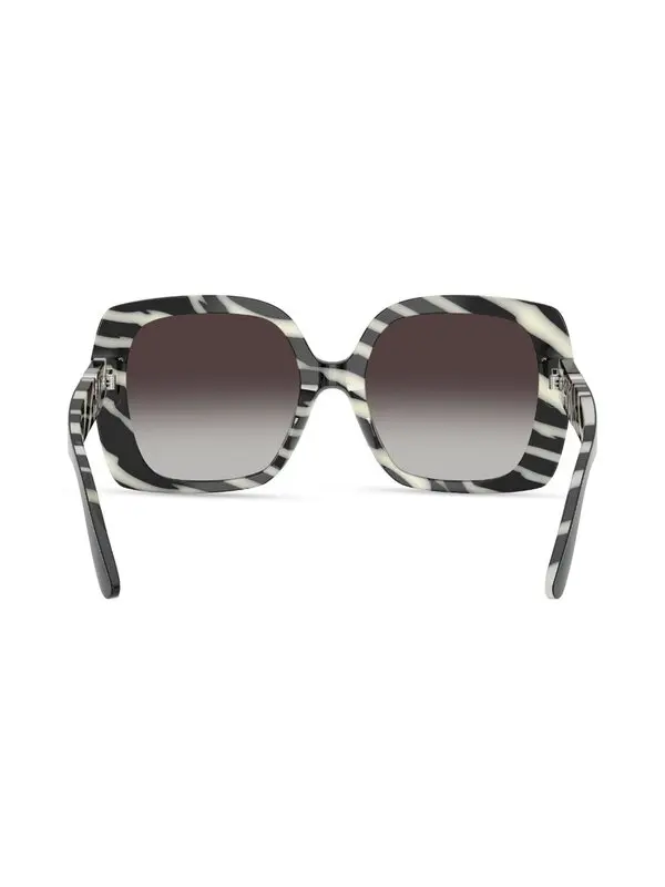 Dolce & Gabbana Zebra-print Square-frame Sunglasses