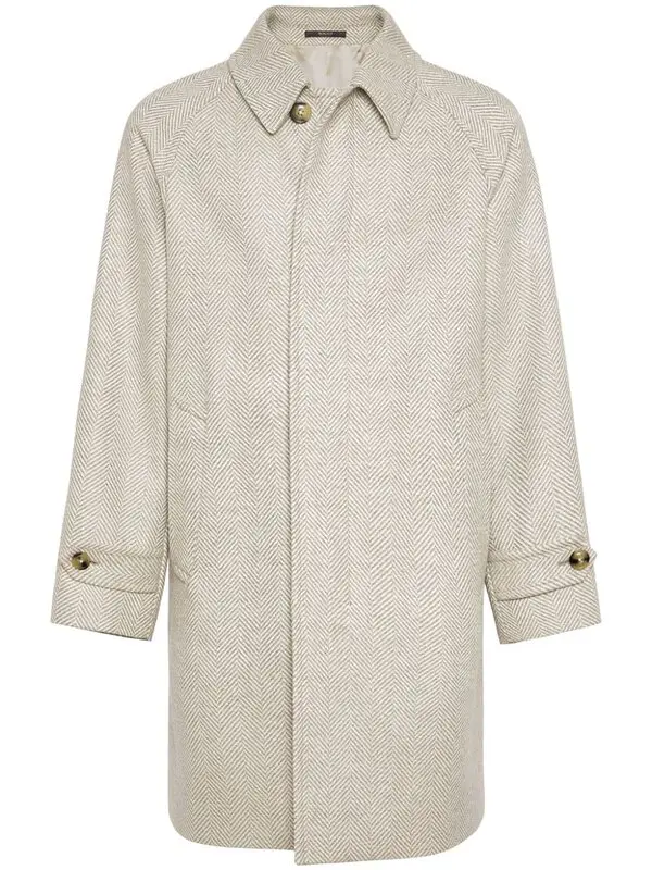 Boggi Milano Single-breasted Wool Coat