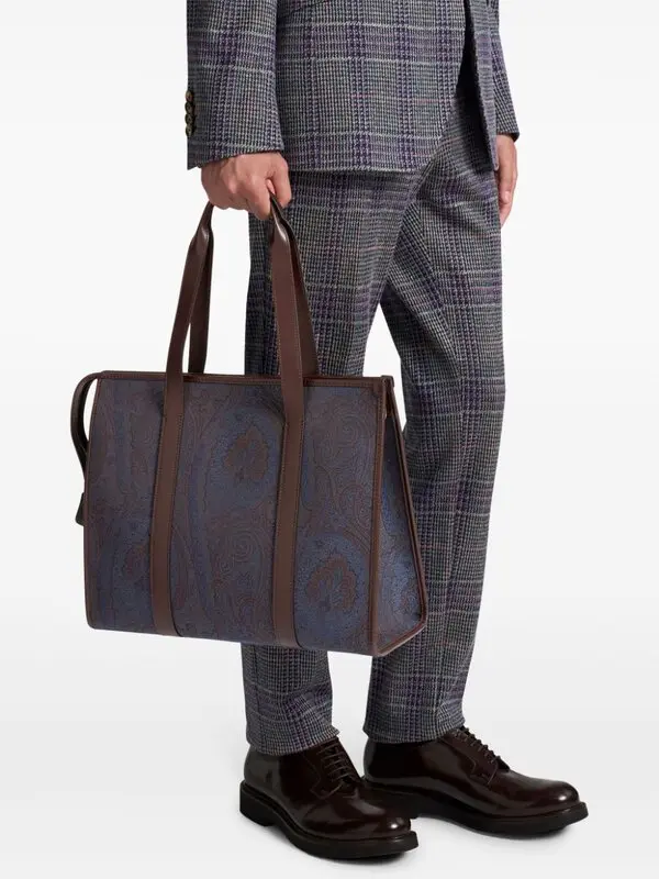 Etro Paisley Print Tote Bag - Brown