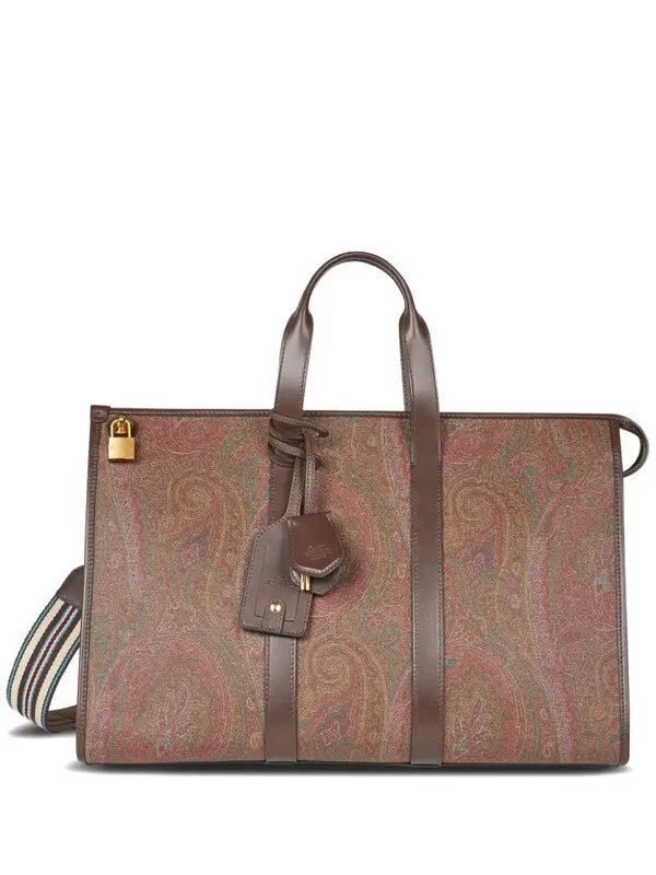 Etro Paisley-print Travel Bag - Brown