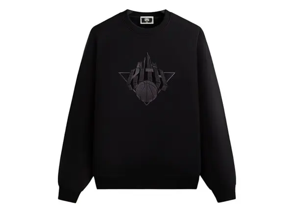 Kith X New York Knicks Empire Vintage Nelson Crewneck Sweatshirt - Black
