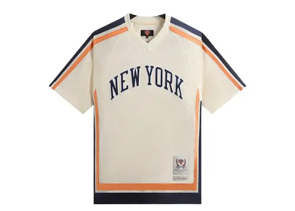 Kith X New York Knicks Mesh Leon Top - Sandrift