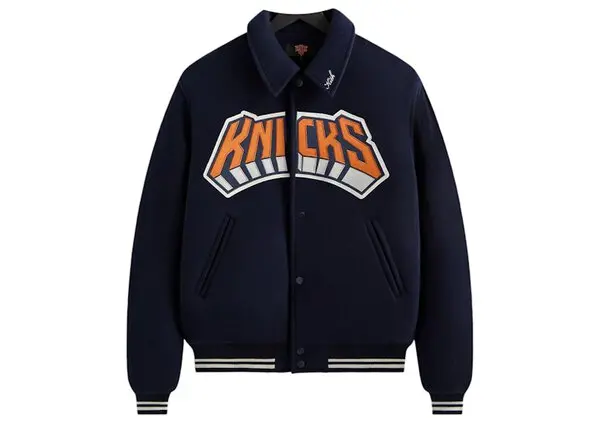Kith X New York Knicks Empire Wool Coaches Jacket - Nocturnal