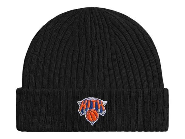 Kith X New York Knicks Logo Beanie - Black